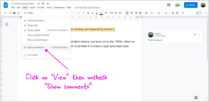 How to Hide Comments in Google Docs [3 EASY METHODS]