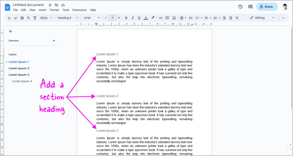 Google Docs Collapsible Sections Google Docs Collapsible Sections