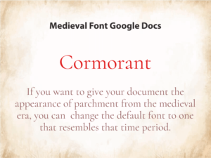 Medieval Font Google Docs [HANDPICKED]