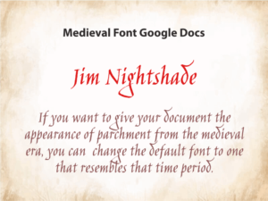 Medieval Font Google Docs [HANDPICKED]