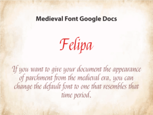 Medieval Font Google Docs [HANDPICKED]