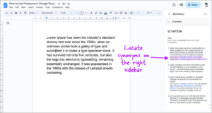 How to Use Thesaurus in Google Docs (3 Easy Steps)