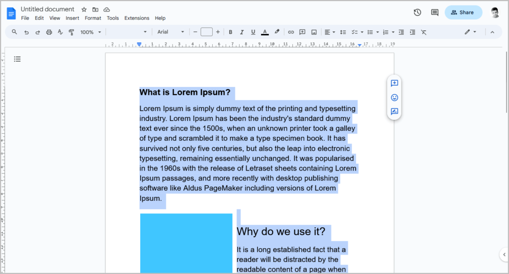 How to Select All in Google Docs [3 Easy Steps]