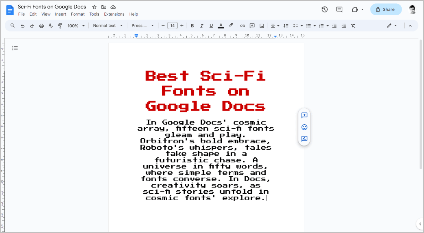 15 Best Sci-Fi Fonts on Google Docs