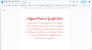 15 Elegant Fonts to Add a Touch of Class to Your Google Docs